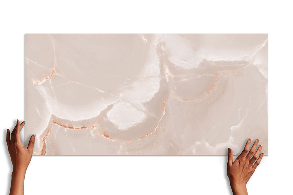Buy Lux Pink Onyx Tile | Glazed Vitrified Tiles - Nitco Tiles & Marble