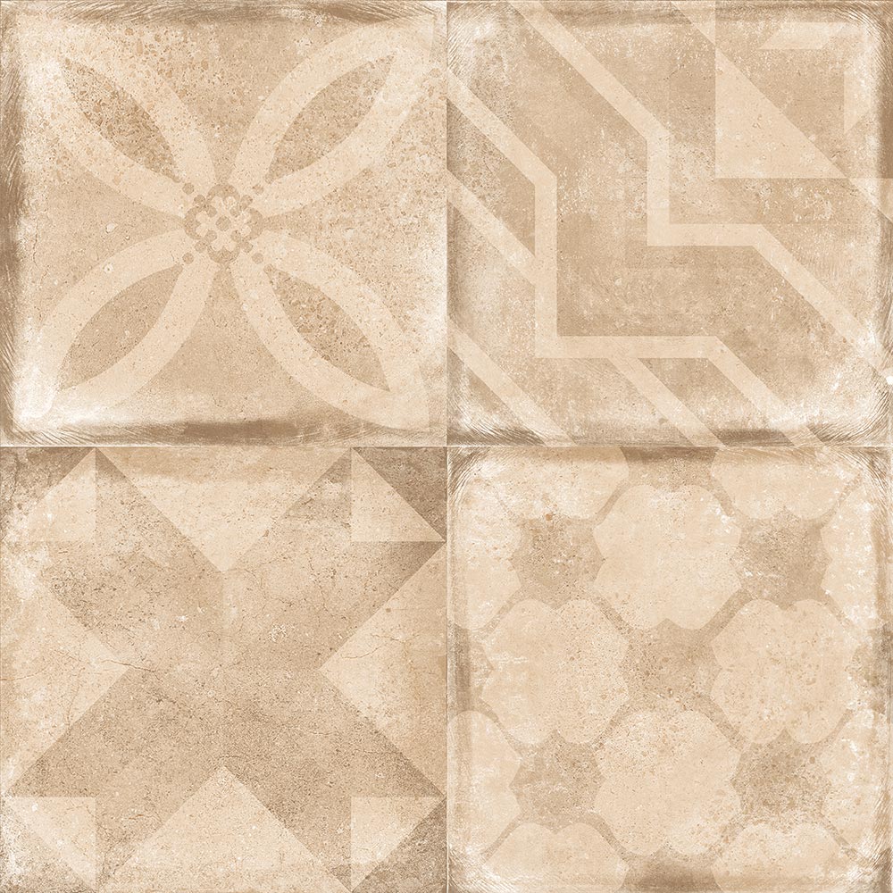 Buy Squareform Beige Decor Tile | Ext Floor - Nitco Tiles & Marble